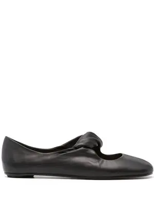 Alexander McQueen Twist-detailing Ballerinas - Black