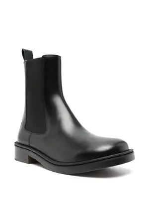 Alexander McQueen Leather Chelsea Boots - Black