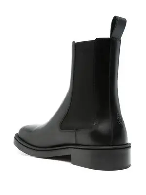 Alexander McQueen Leather Chelsea Boots - Black