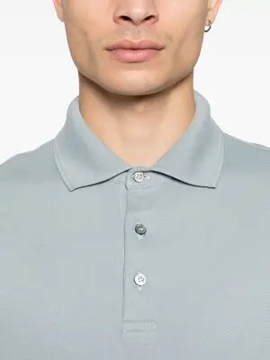 Canali Cotton Polo Shirt - Blue