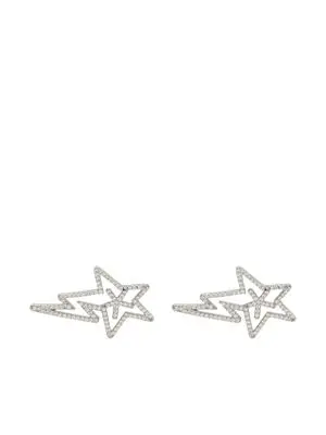 A BATHING APE Star Bolt Earrings - Silver