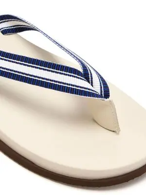 Brunello Cucinelli Grosgrain Flip Flops - Blue