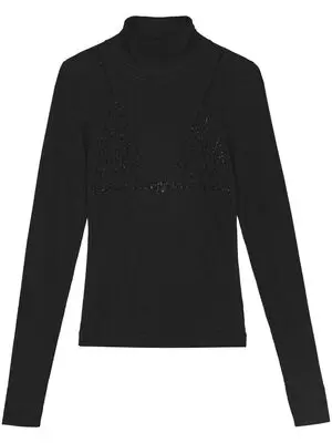 GANNI Roll-neck Top
