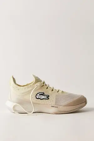 Lacoste Ag-lt23 Lite Tennis Sneakers - Off White/light Yellow
