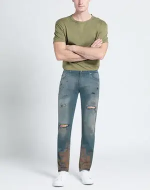 Dolce & Gabbana Straight-leg Jeans With Distressed Details