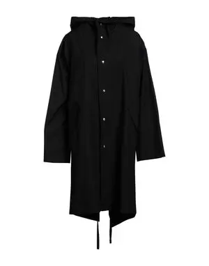 JIL SANDER Cotton Overcoat & Trench Coat - Black