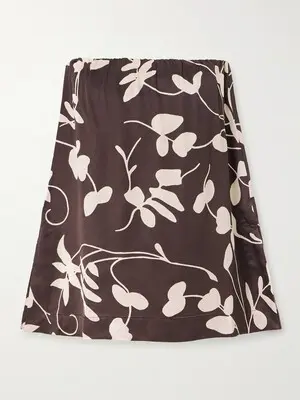 Faithfull The Brand Chambien Strapless Floral-print Top