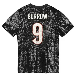 OUTERSTUFF Joe Burrow Cincinnati Bengals Sequin V-neck Fashion Jersey