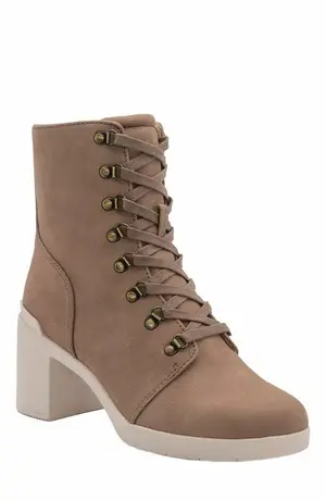 ABEO Metropolis Lace Up Boots - Beige - Regular