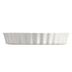 EMILE HENRY 12.6" X 2.2" Extra Large Deep Tart Dish - Flour