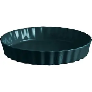 EMILE HENRY 12.6" X 2.2" Extra Large Deep Tart Dish - Ocean