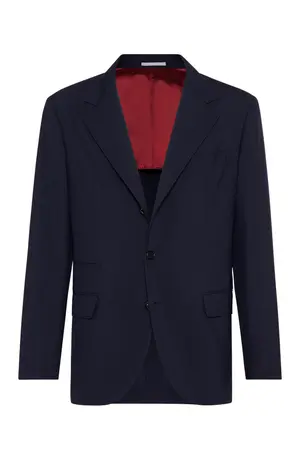 Brunello Cucinelli Deconstructed Blazer - Navy Blue