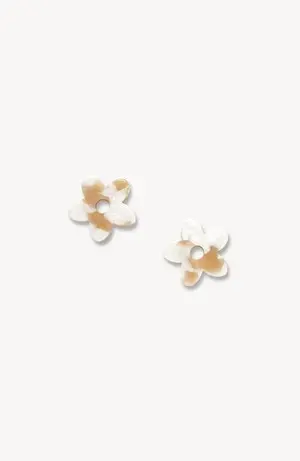 MACHETE MACHETE Petite Flower Charms Taupe Shell