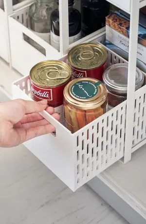 YAMAZAKI 2-tier Cabinet Storage Basket