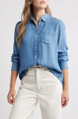 Caslon Pocket Shirts For Women