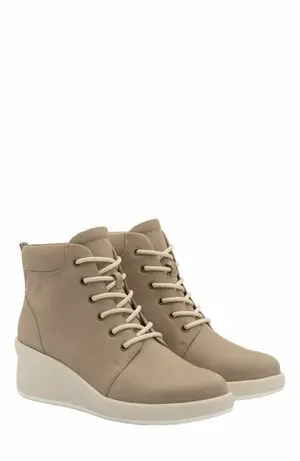 ABEO Passage Lace Up Boots - Beige - Regular