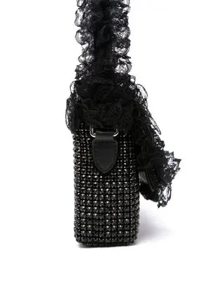 SELF-PORTRAIT Crystal-embellished Shoulder Bag