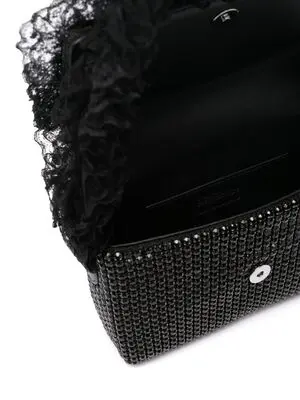 SELF-PORTRAIT Crystal-embellished Shoulder Bag