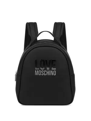 Moschino Silver Tone Backpacks