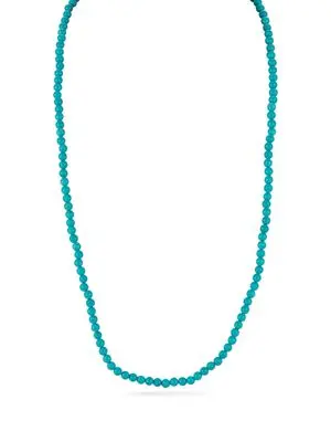 Mateo 14k Yellow Gold Beaded Turquoise Necklace - Blue