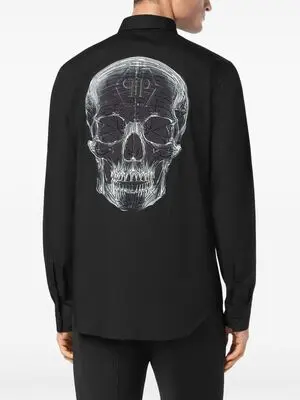 Philipp Plein Strass-skull Long-sleeve Shirt