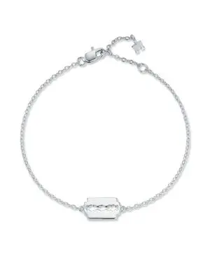 Mateo Sterling Razor Blade Bracelet - Silver