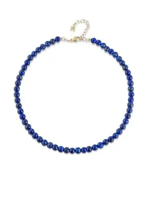 Mateo 14k Yellow Lapis Lazuli Beaded Bracelet - Gold