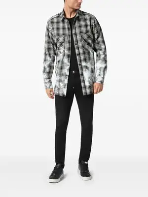 Philipp Plein Checked Long-sleeve Shirt