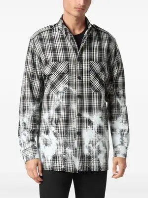Philipp Plein Checked Long-sleeve Shirt