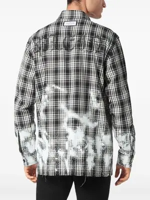 Philipp Plein Checked Long-sleeve Shirt
