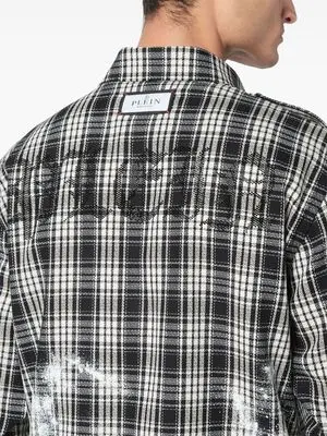 Philipp Plein Checked Long-sleeve Shirt