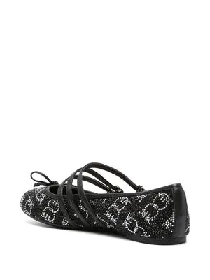 Pinko Joy 10" Crystal-embellished Ballet Flats