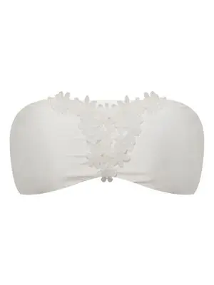 Cult Gaia Ursula Bandeau Bikini Top - White