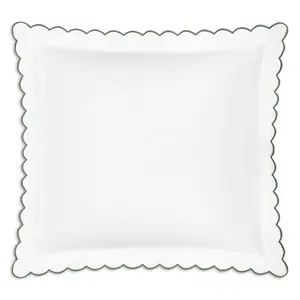 MATOUK Dakota Percale Euro Sham Palm