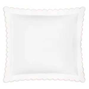 MATOUK Dakota Percale Euro Sham - Pink