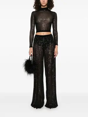 ATU BODY COUTURE Sequin-embellished Trousers Set