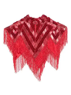 ATU BODY COUTURE Bead-detailed Top - Red