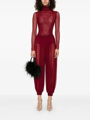 ATU BODY COUTURE Mesh Trousers Set - Red