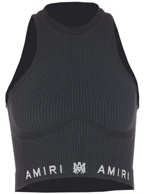 Amiri Ribbed Top - Black