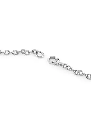 Philipp Plein Gothic Tag Pendant Necklace - Silver