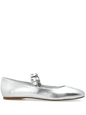 Casadei Poppy Ballerina Flats - Silver