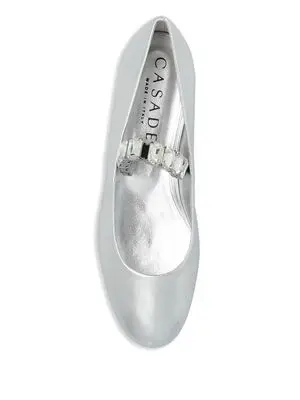 Casadei Poppy Ballerina Flats - Silver