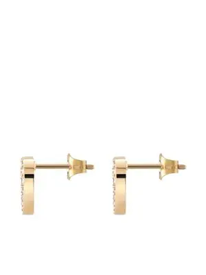 Philipp Plein Rocked Hearts Stud Earrings - Gold