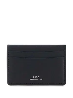 A.p.c. Leather Cardholder - Blue
