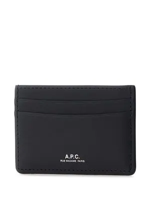A.p.c. Leather Cardholder - Blue