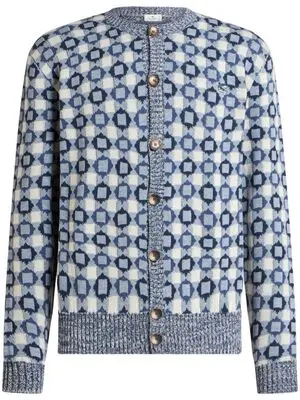 Etro Patterned Jacquard Cardigan