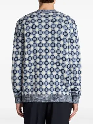 Etro Patterned Jacquard Cardigan