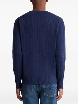 Etro Cable-knit Cashmere Sweater - Blue