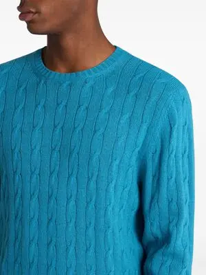 Etro Cable-knit Cashmere Sweater - Blue