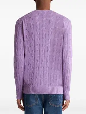Etro Cable-knit Cashmere Sweater - Purple